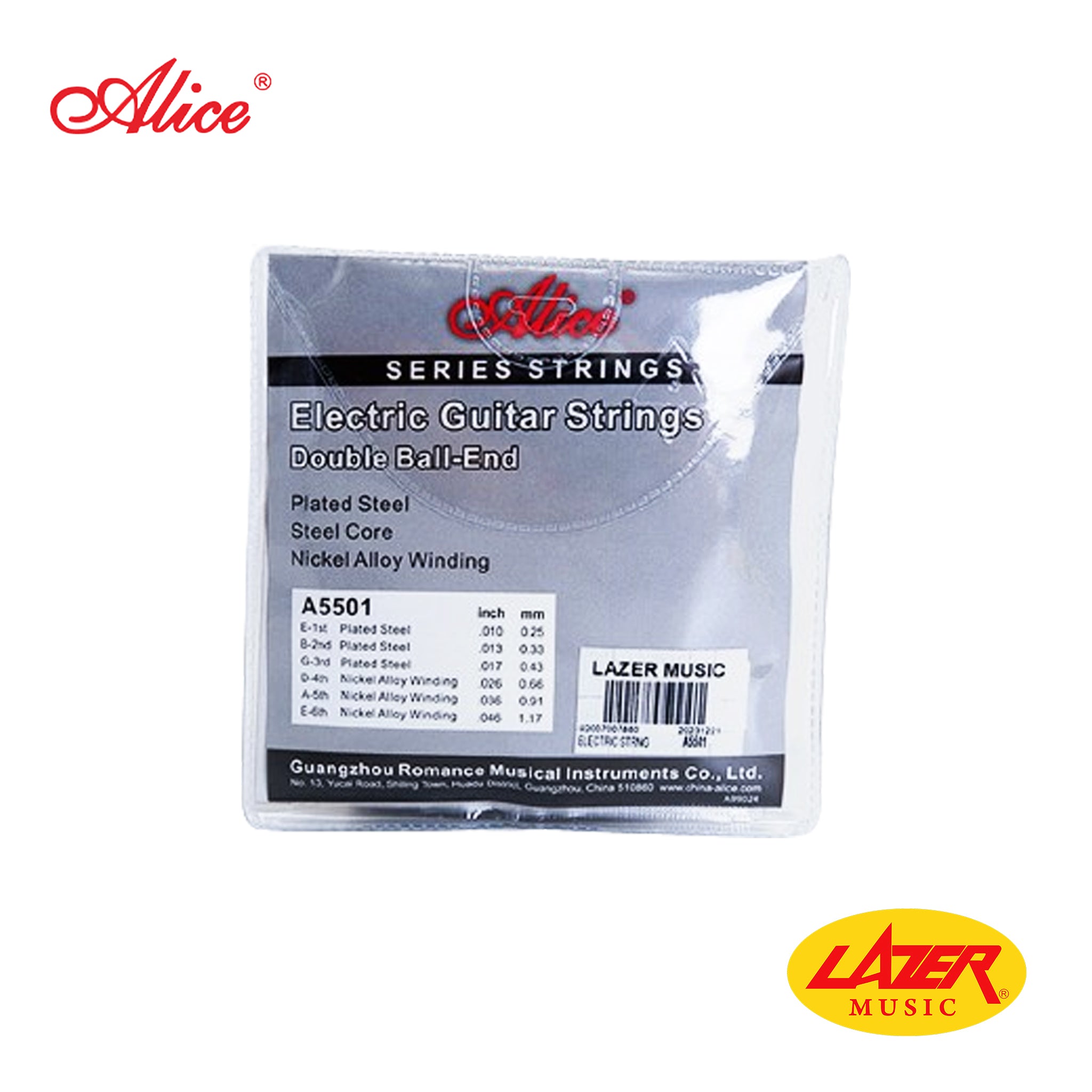 ALICE A5501 Double Ball-End Electric Guitar String Set