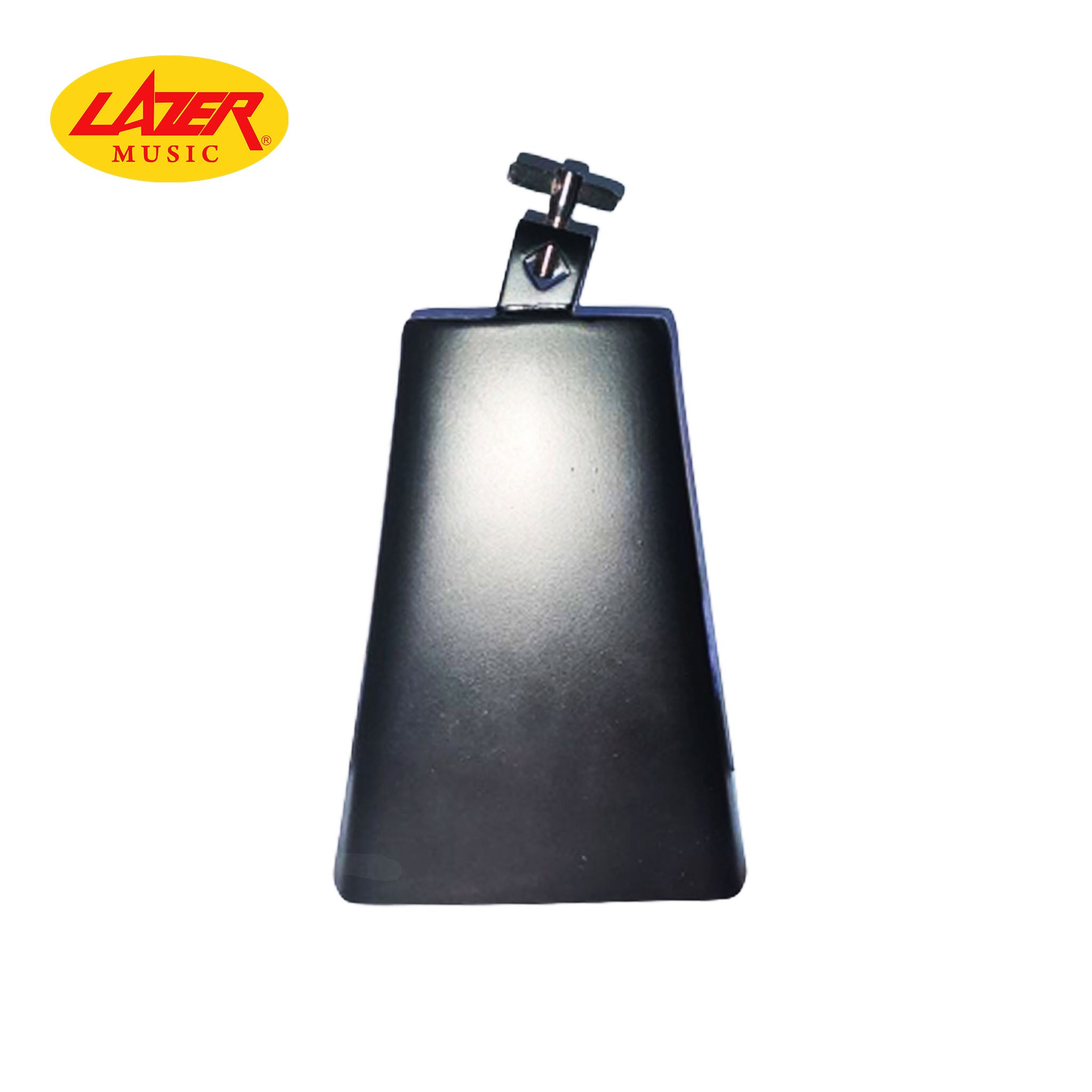 Lazer Music CBK-7 Black Steel cowbell 7 inch