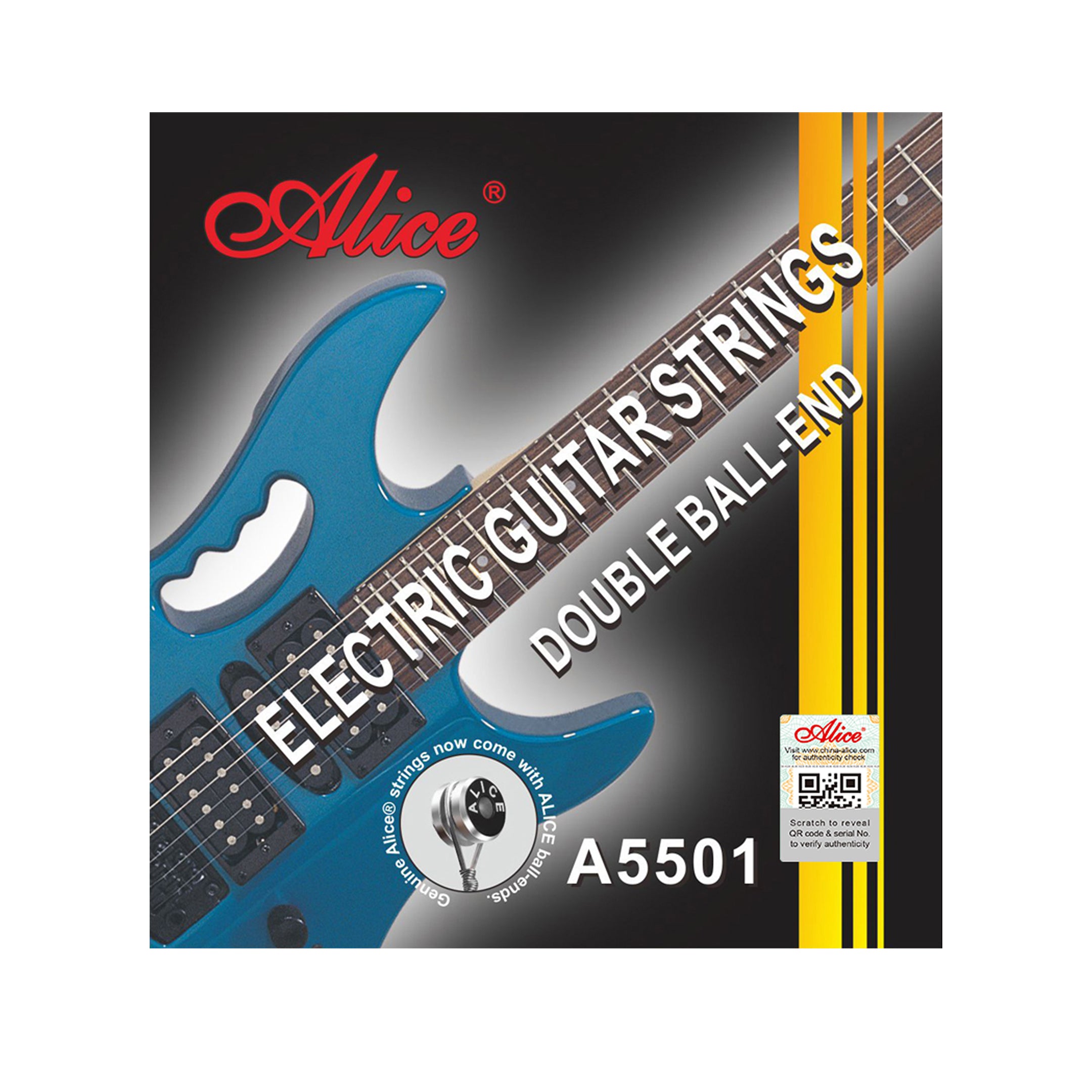 Alice A5501 Electric Guitar Strings (Double Ball-End)
