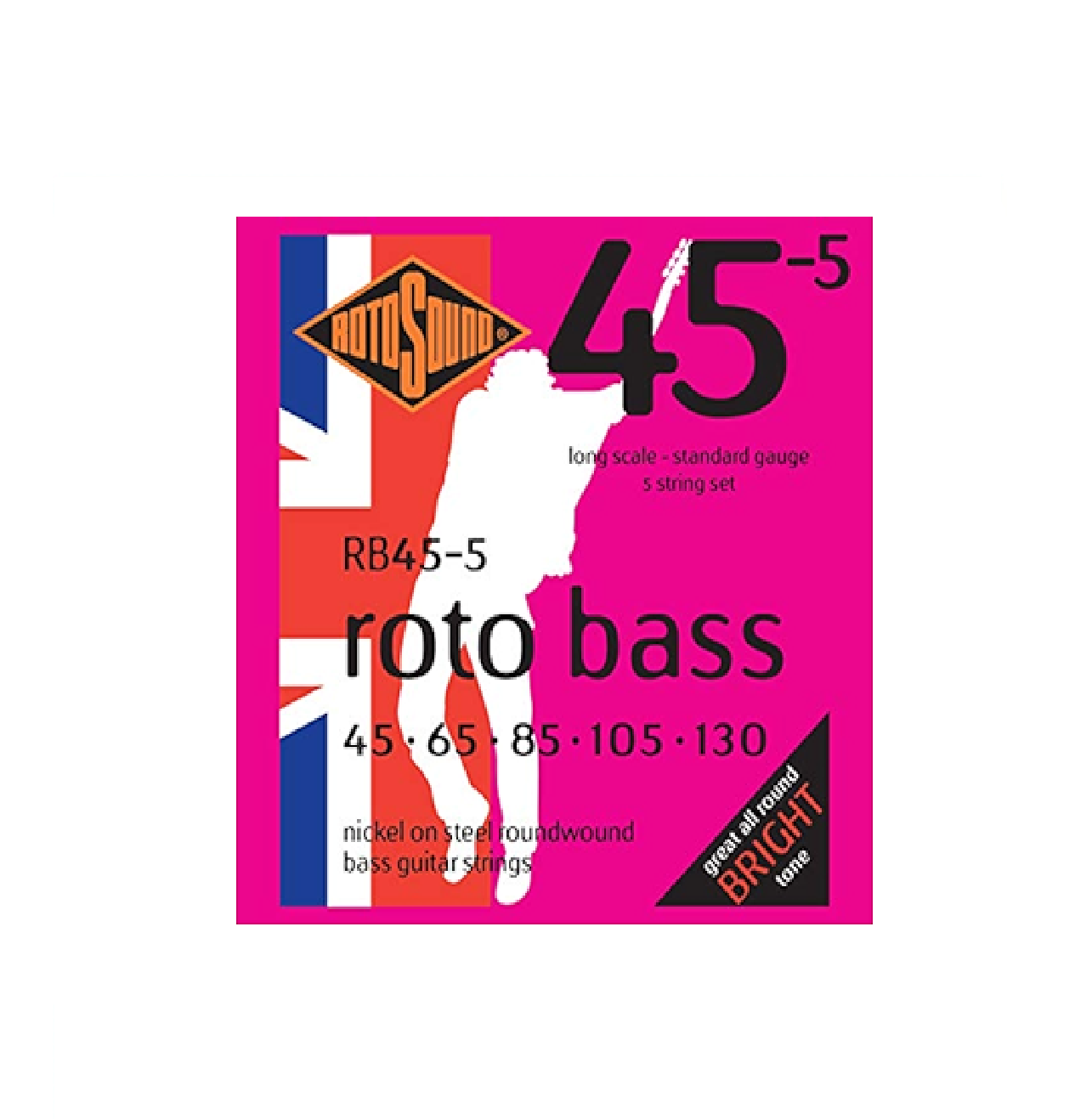 Rotosound Roto Bass Nickel Standard Bass Guitar Strings (5-String Set)