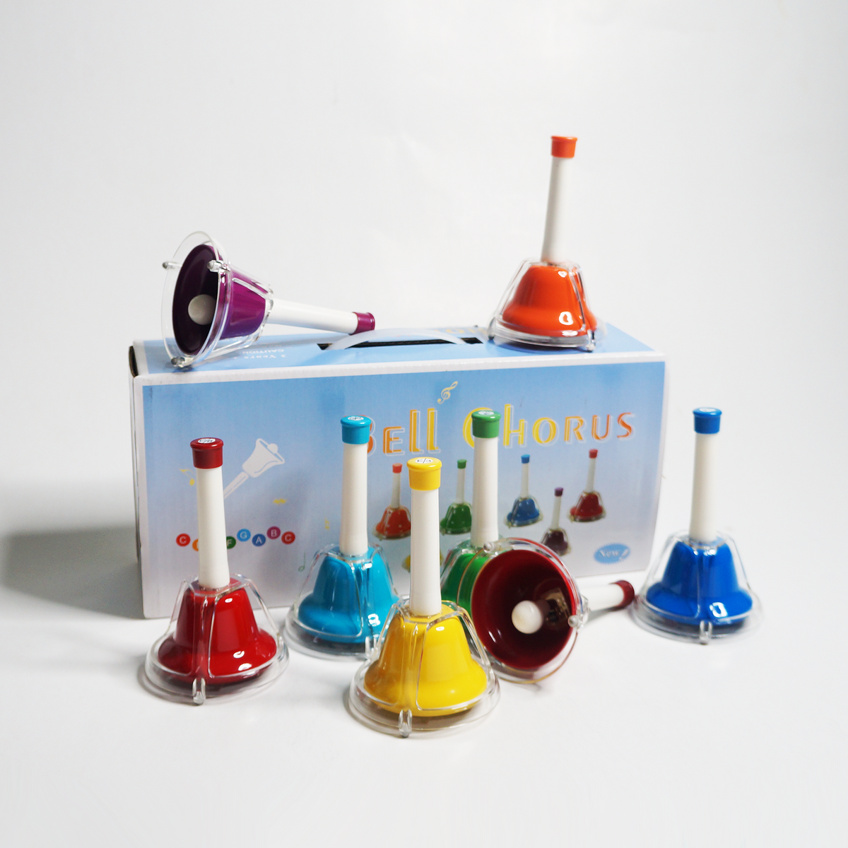 Lazer P-698 Colorful Rainbow Handbell Set – Lazer Music