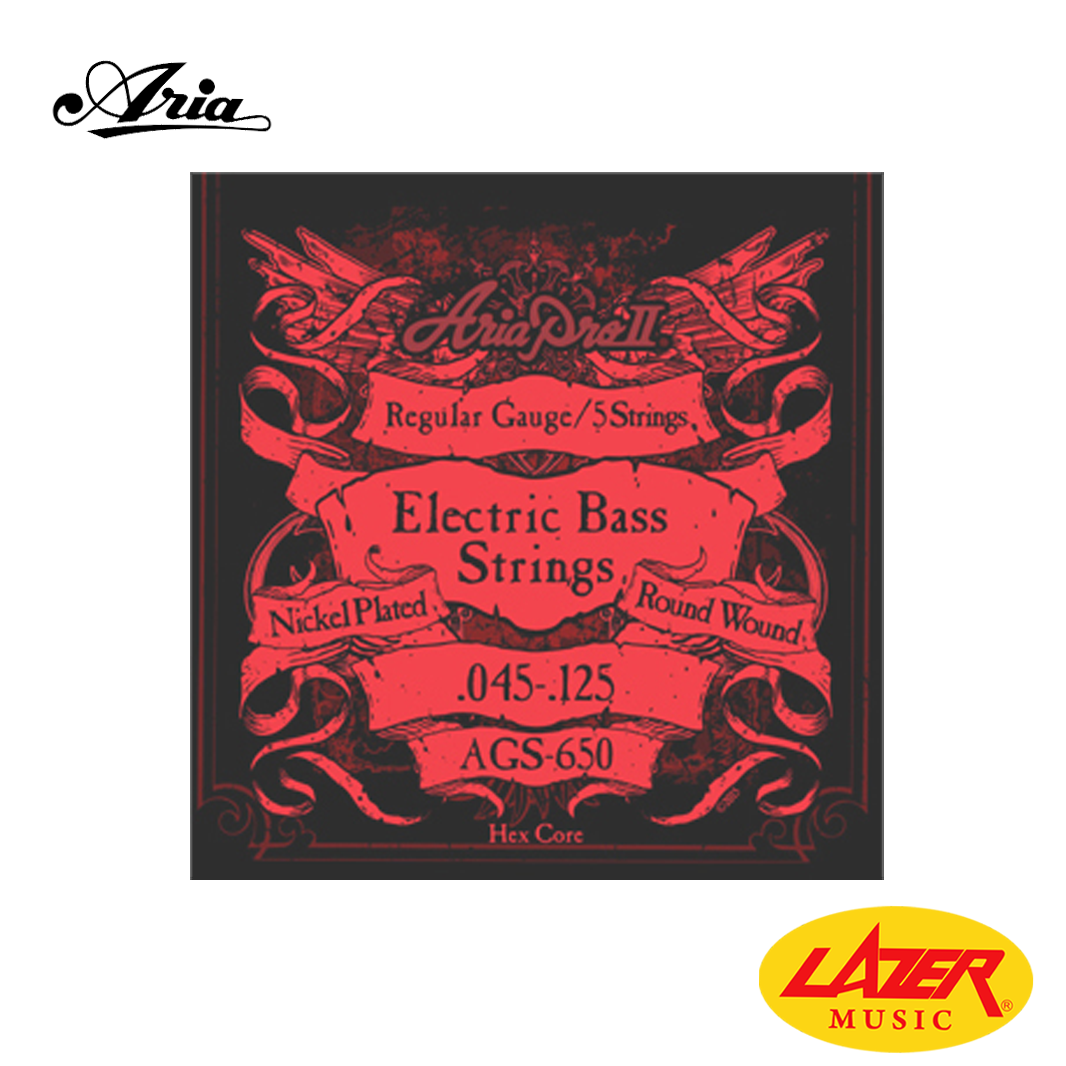 Aria AGS-650 Bass Strings for 5 String .045-.125